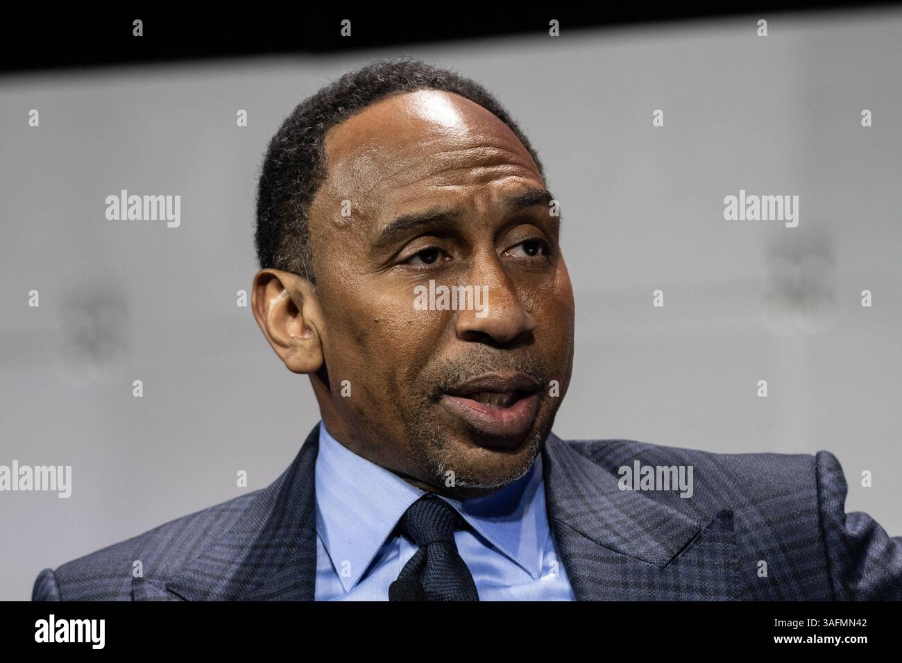 LAS VEGAS, Nevada - Stephen A. Smith speaking at NAB Welcome Session at ...