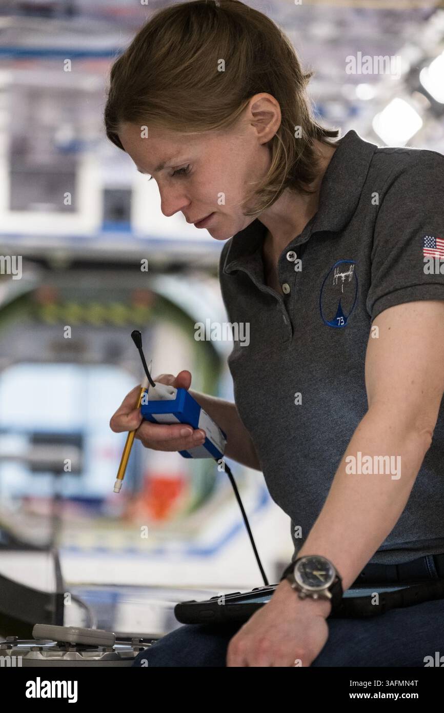 Houston, Texas, USA. 18th Mar, 2025. NASA astronaut Zena Cardman ...