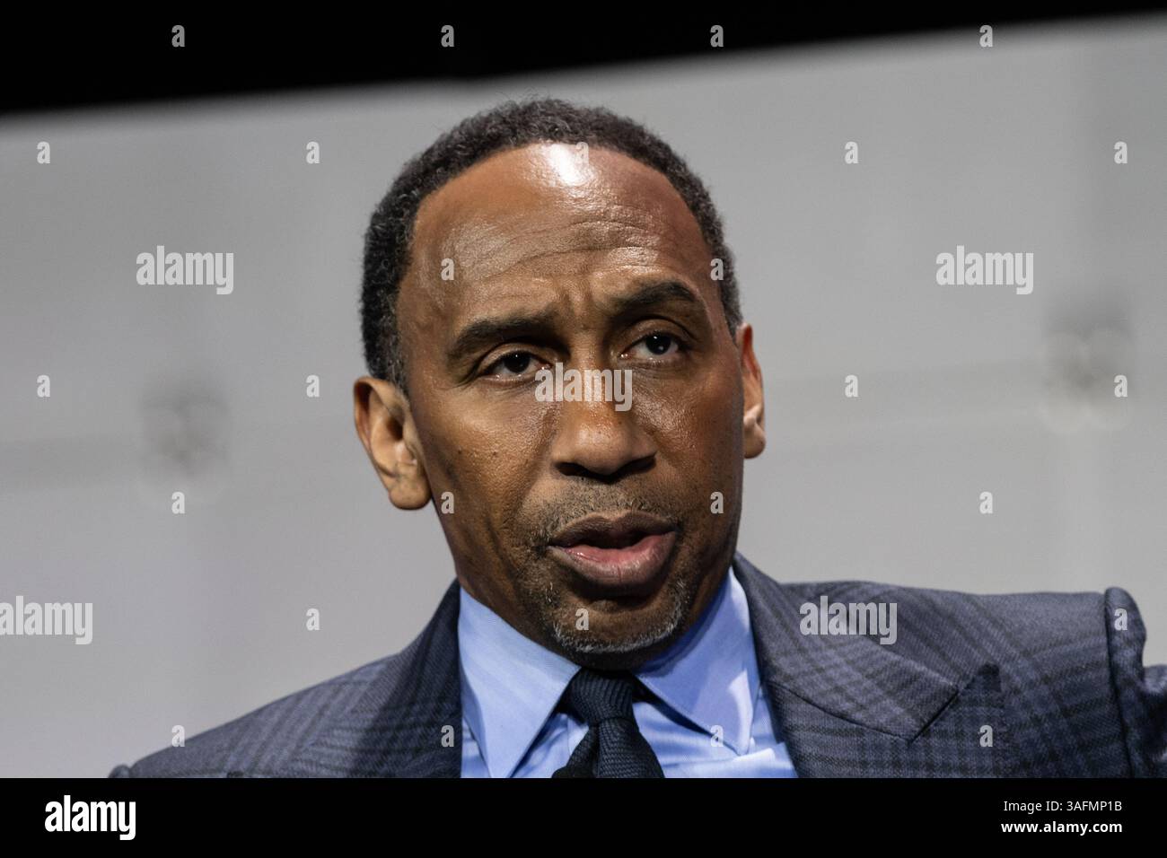 LAS VEGAS, Nevada - Stephen A. Smith speaking at NAB Welcome Session at ...