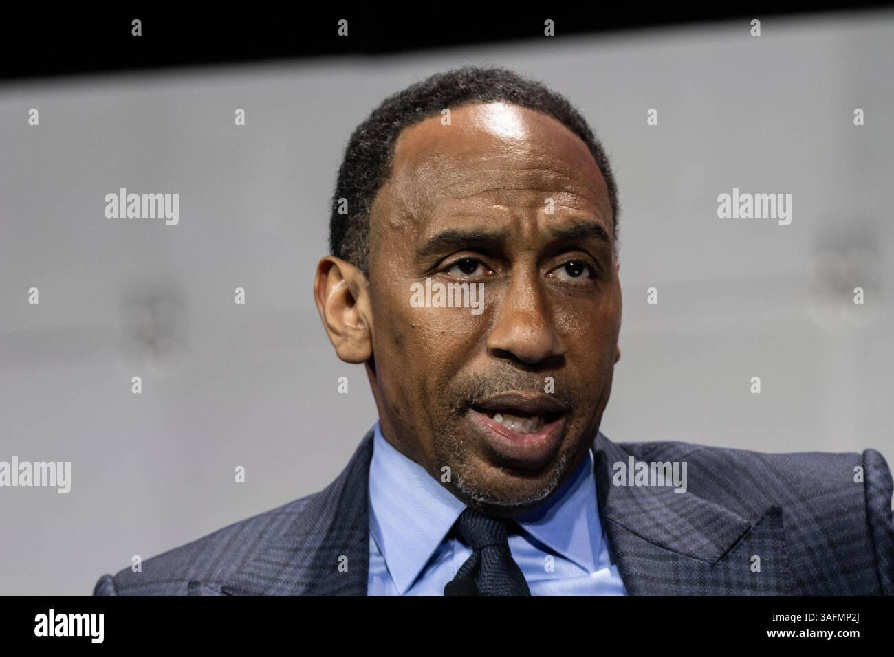 LAS VEGAS, Nevada - Stephen A. Smith speaking at NAB Welcome Session at ...