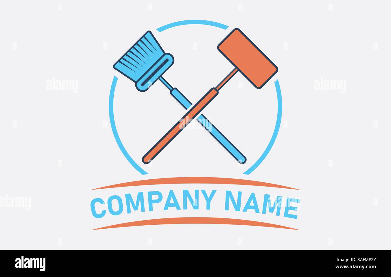 Cleaning services company logo design vector art Stock Vector Image ...