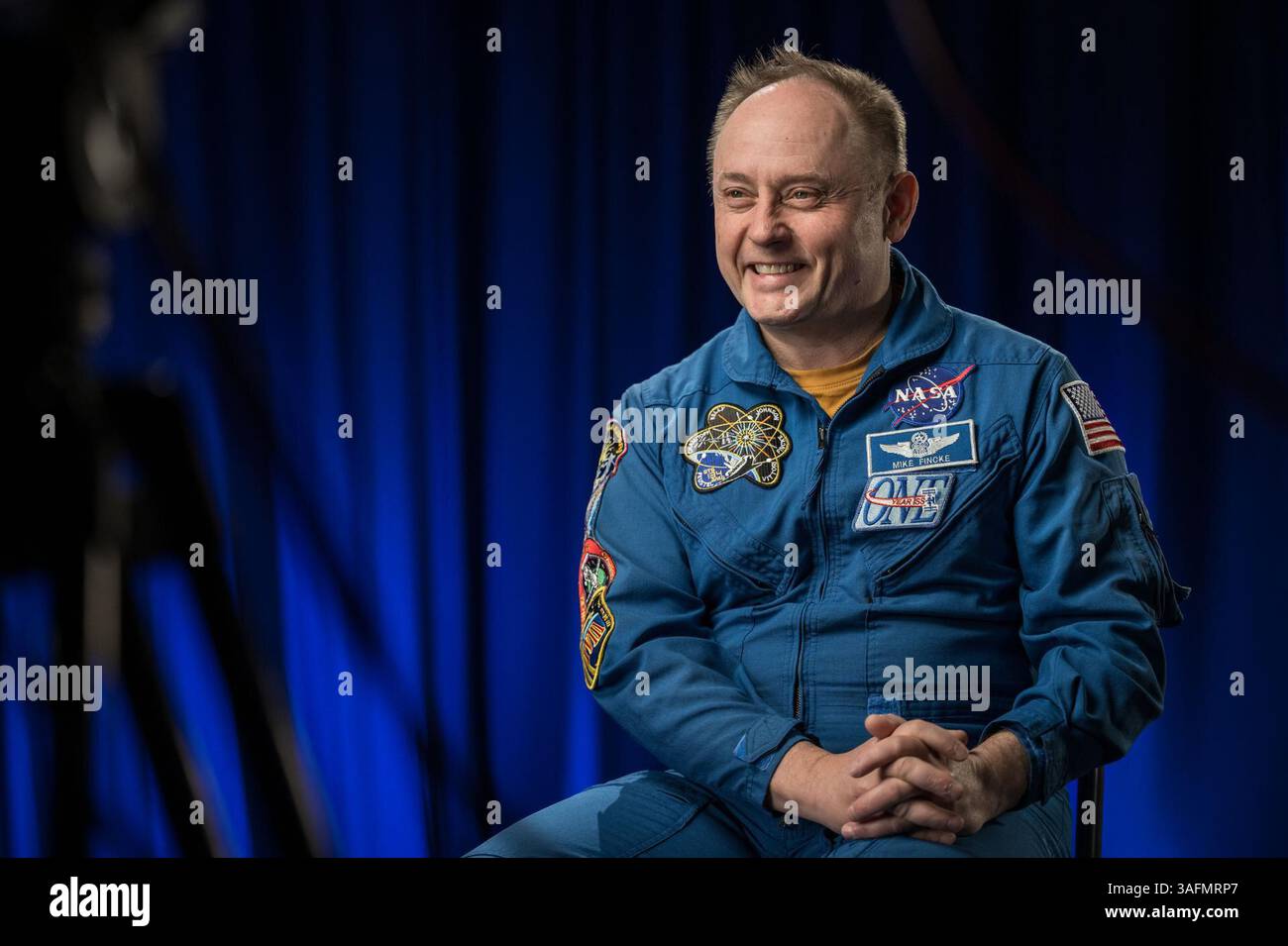 Houston, Texas, USA. 29th Jan, 2025. NASA astronaut Mike Fincke is ...