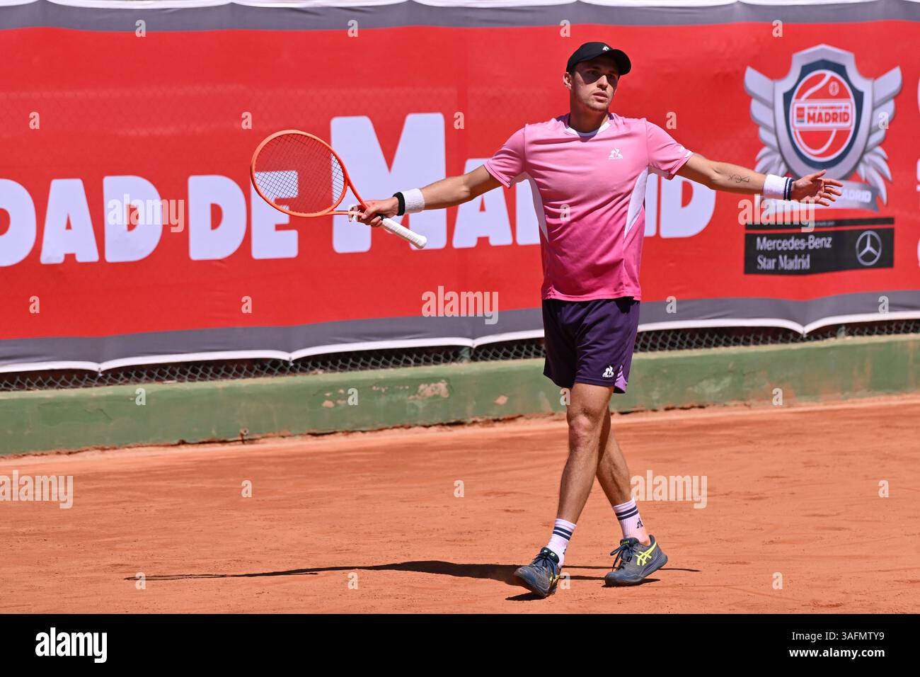 April 7, 2025, Madrid, Madrid, Spain: ZSOMBOR PIROS (HUN) playing the ...