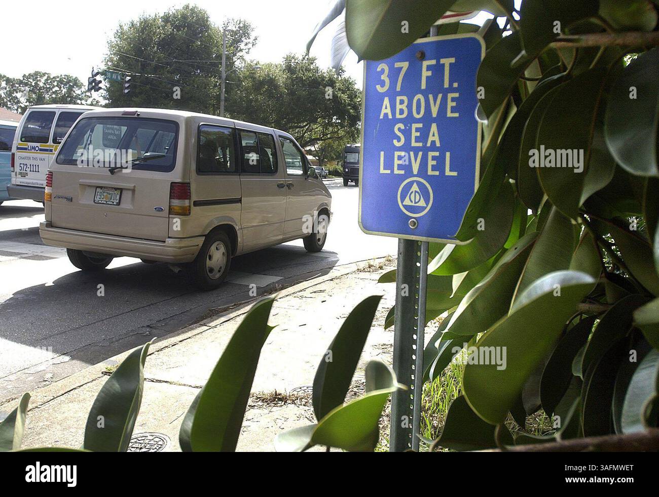 Old signs from the 1970's that register sea level at different points ...