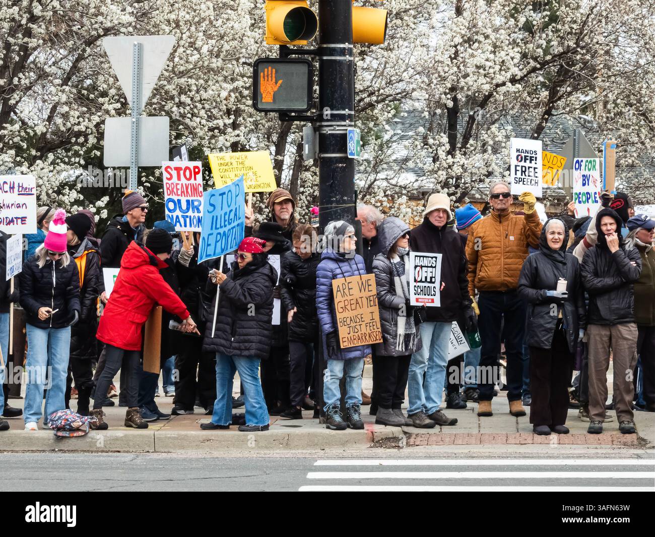 More than 1,000 people joined the "Hands Off" rally in Boulder ...