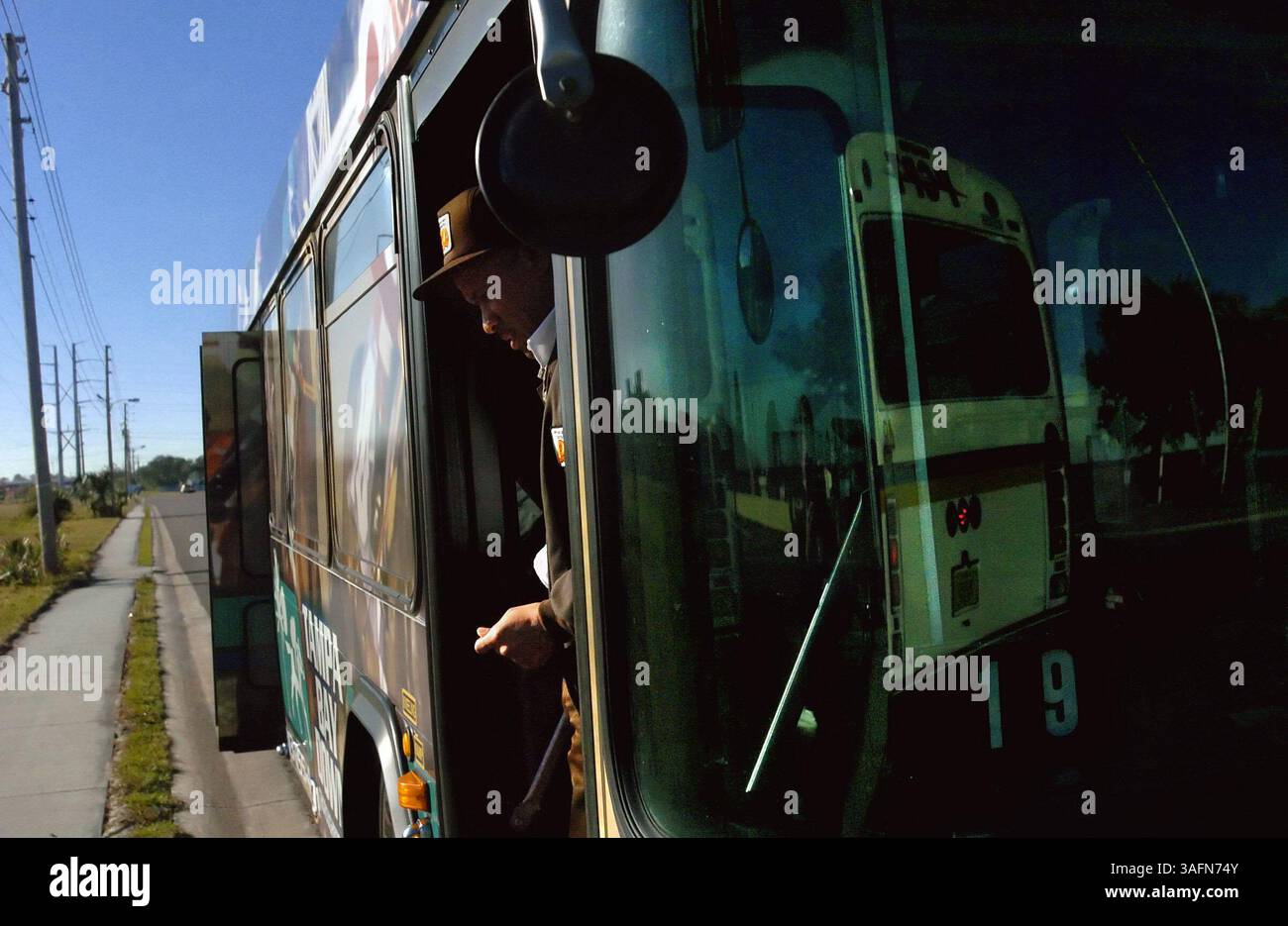205778/BUSRIDE--6) Paul Kirkland, a bus driver with PSTA for 13 years ...