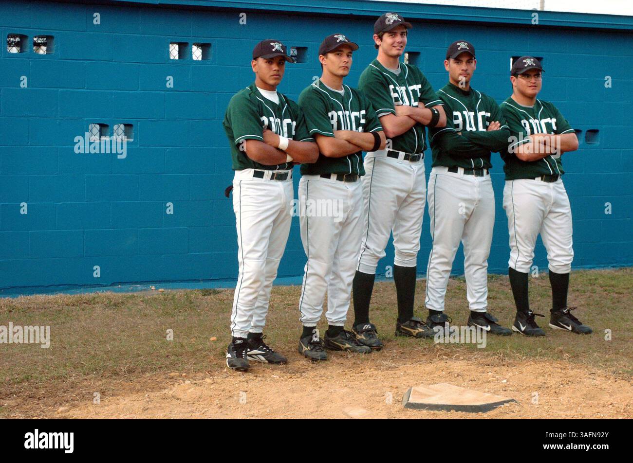 Monday 2/21/2005, Spring Hill: Gulf High School's five senior baseball ...