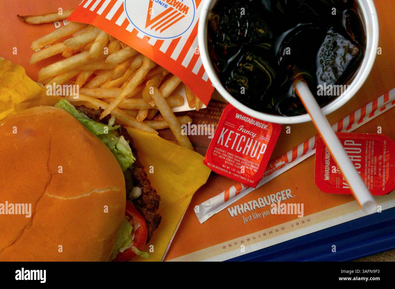 PHOTO 1: CAPTION: [03/04/2005 - New Port Richey ].A double cheeseburger ...