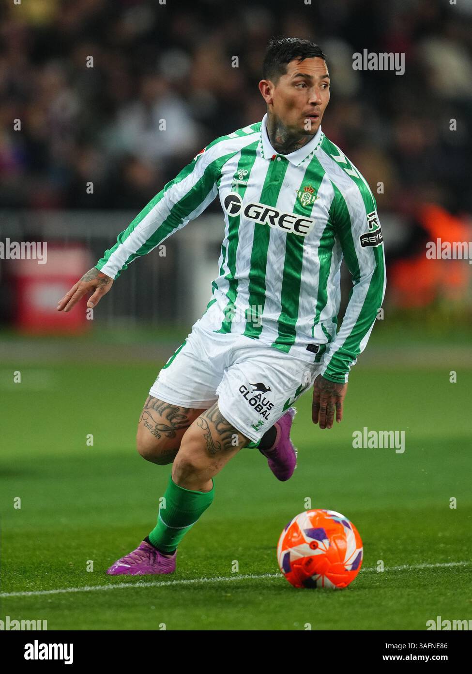 Barcelona, Spain. 06th Apr, 2025. Chimy Avila of Real Betis during the ...
