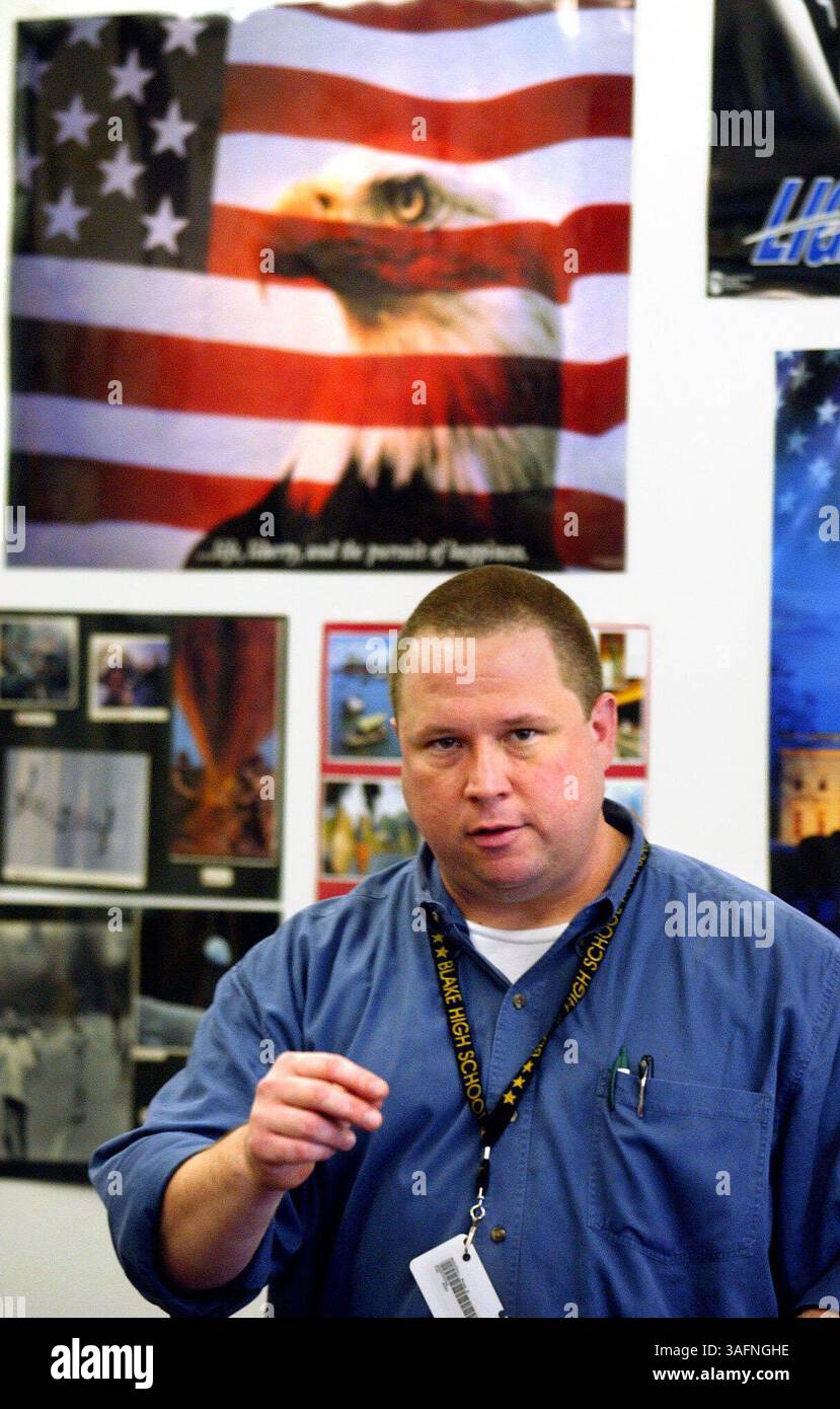 CAPTION (05/24/05 - TAMPA): (3) Blake High School history teacher Ross ...