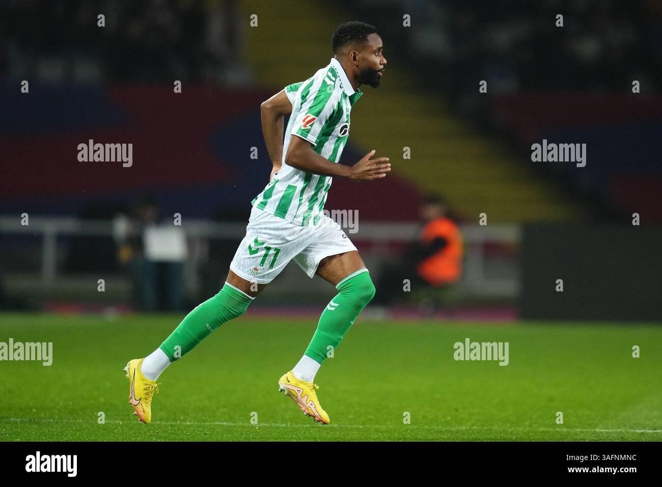 Barcelona, Spain. 06th Apr, 2025. Cedric Bakambu of Real Betis during ...