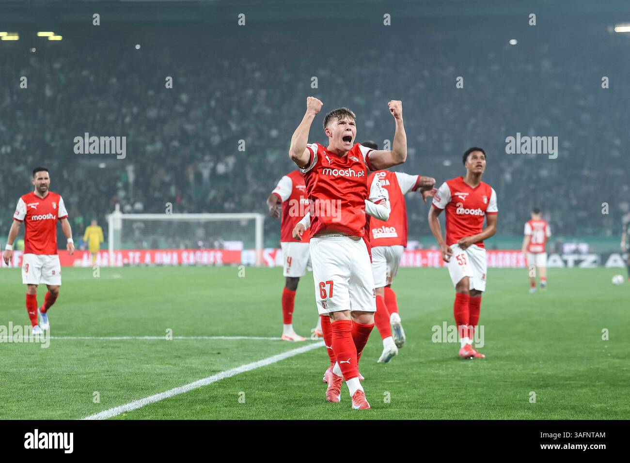 Lisbon, Portugal, April 7th, 2025: Afonso Patrao (67 SC Braga) in ...