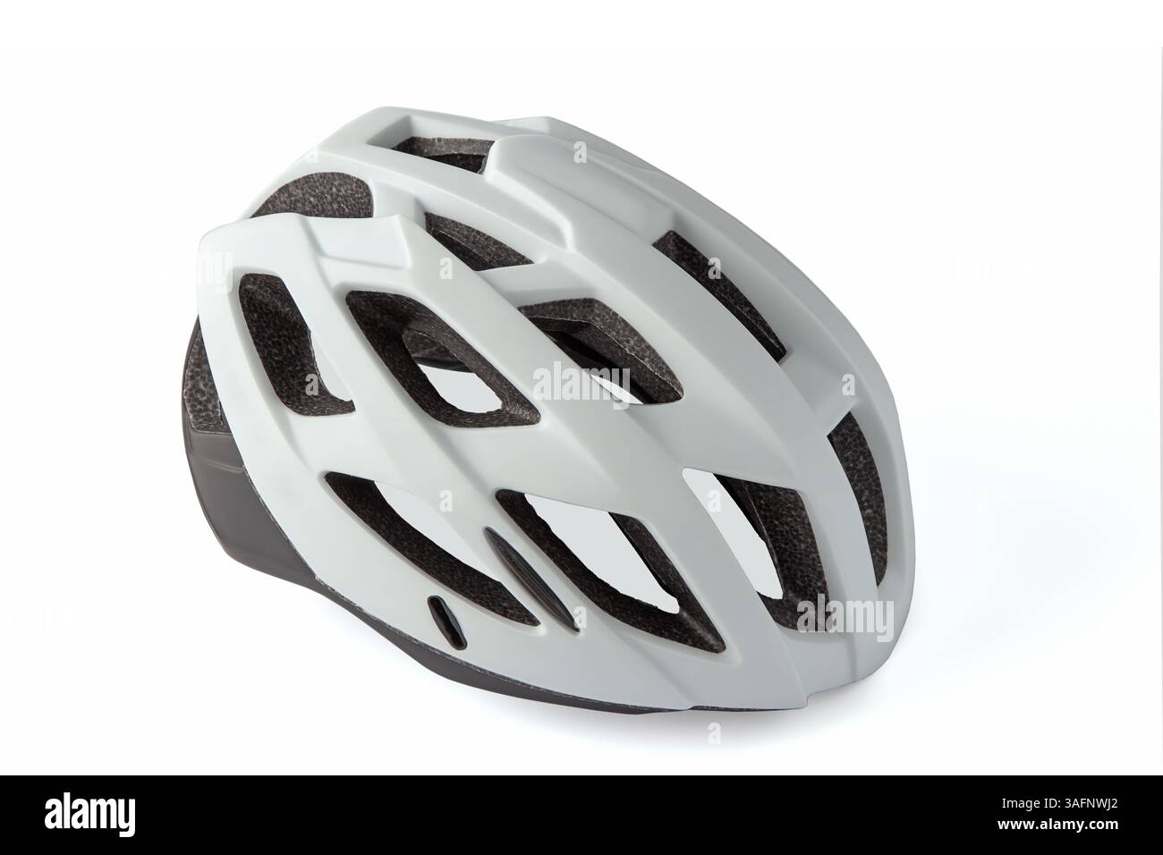 white bicycle helmet isolated on white background Stock Photo - Alamy