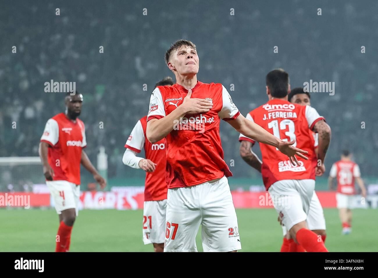 Lisbon, Portugal, April 7th, 2025: Afonso Patrao (67 SC Braga) in ...