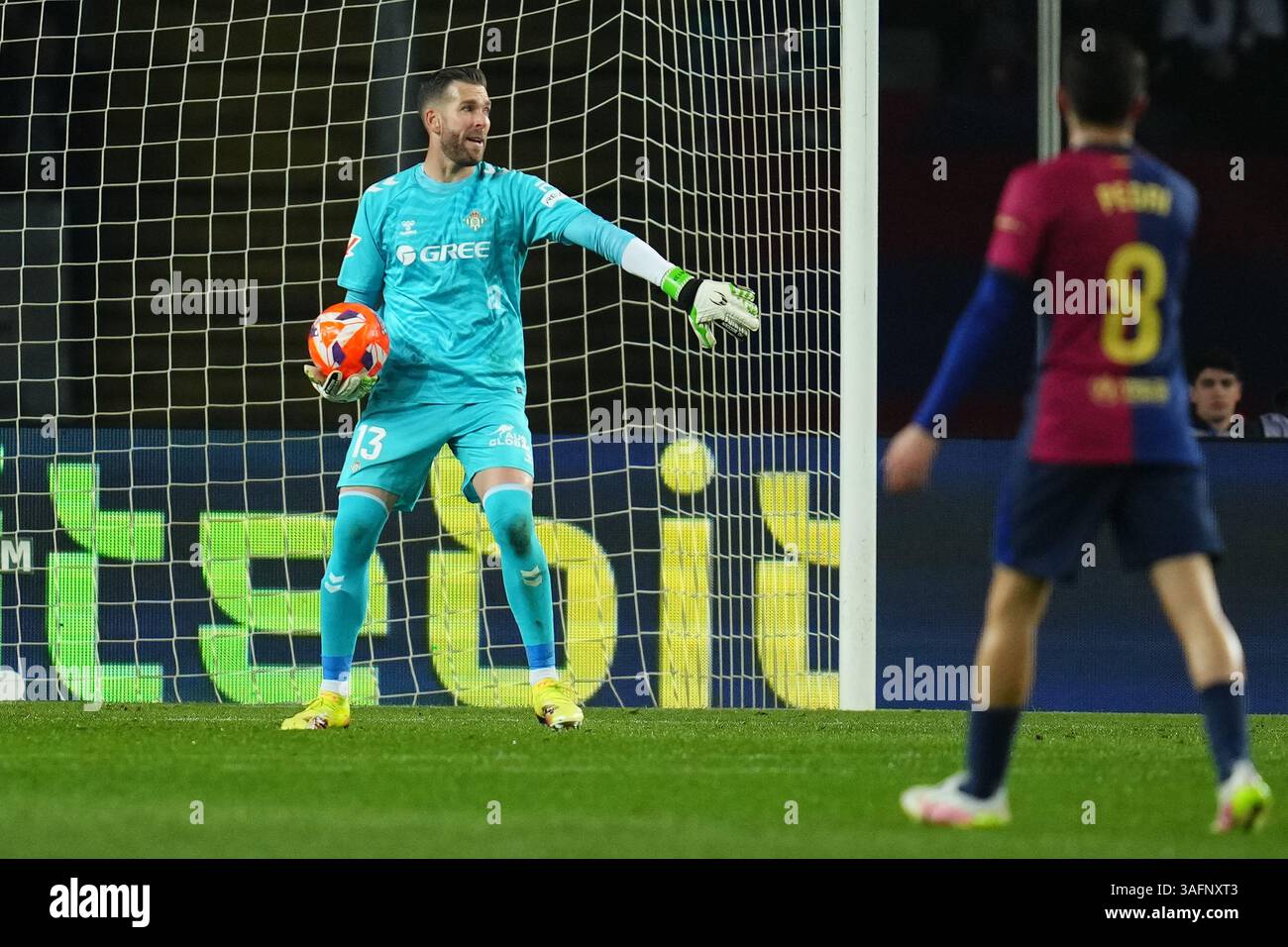 Barcelona, Spain. 06th Apr, 2025. Adrian San Miguel of Real Betis ...