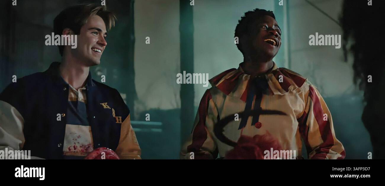 CLOWN IN A CORNFIELD, from left: Alexandre Martin Deakin, Ayo Solanke ...