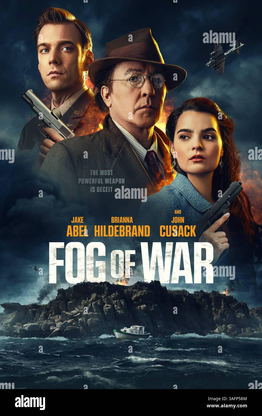 FOG OF WAR, poster, from left: Jake Abel, John Cusack, Brianna ...