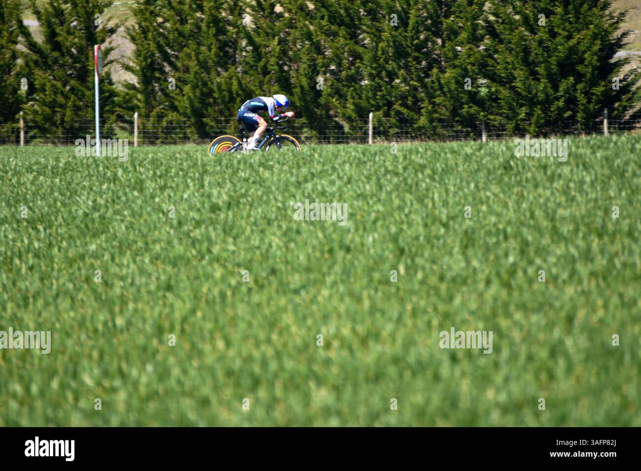 Vitoria, Alava, Basque Country, Spain, April 7, 2025: Cyclist Roger ...