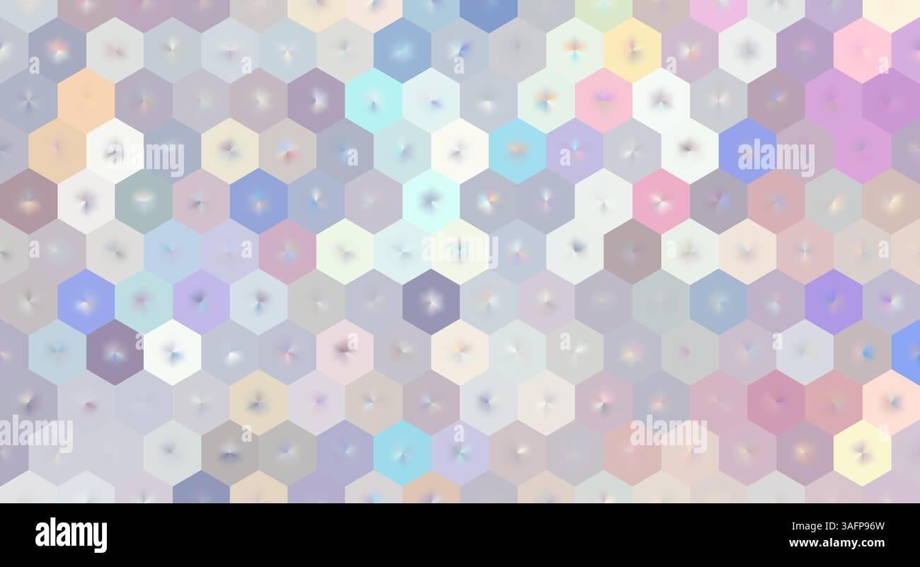 Soft pastel abstract background with 3D hexagonal pattern Stock Vector ...