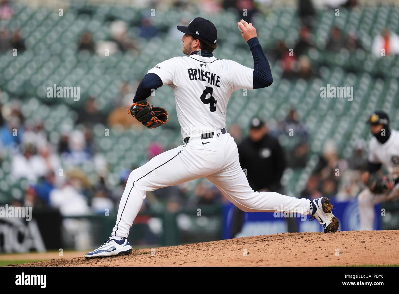 Detroit Tigers pitcher Beau Brieske throws against the New York Yankees ...