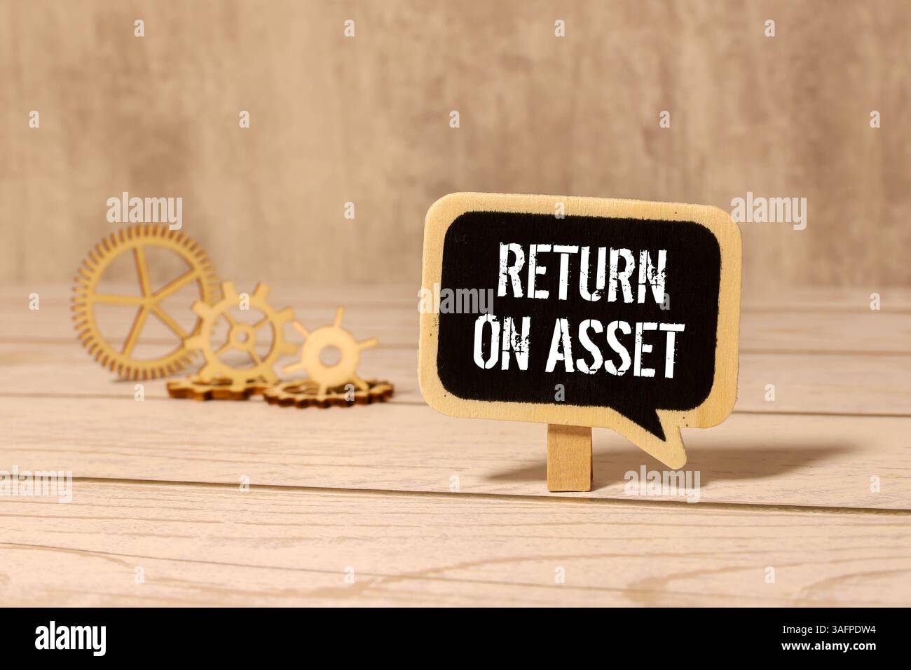 ROA - Return on Assets acronym on notepad, business and financial ...
