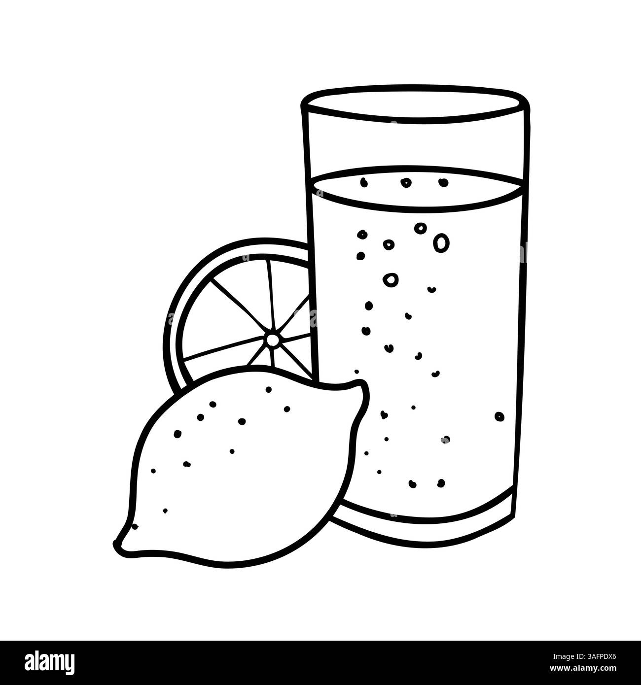 Lemonade Glass with Lemon Fruit. Summer refreshment beverage ...