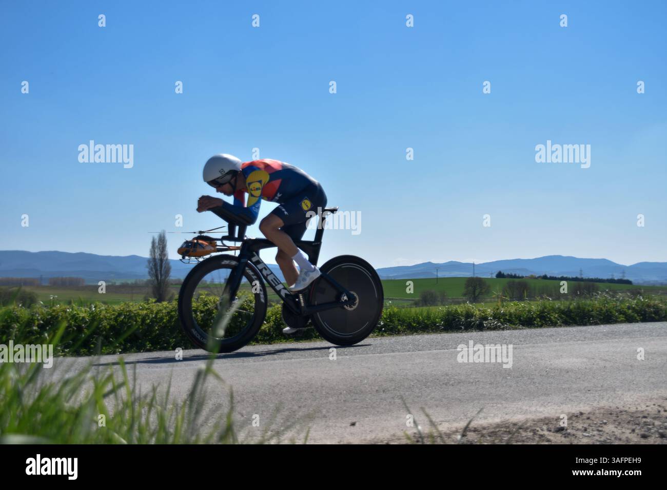 Vitoria, Alava, Basque Country, Spain, April 7, 2025: Cyclist Bauke ...