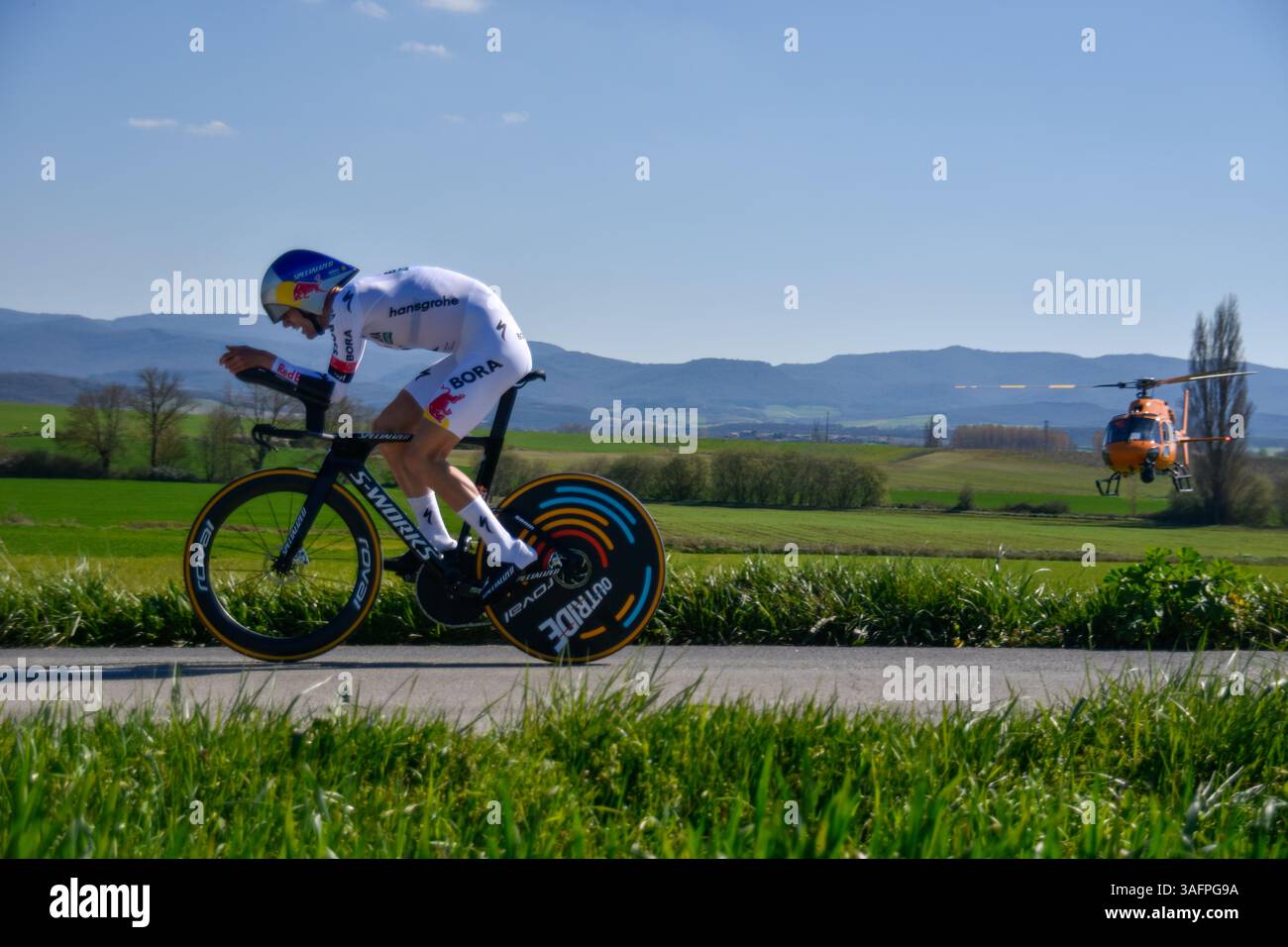 Vitoria, Alava, Basque Country, Spain, April 7, 2025: Cyclist Finn ...