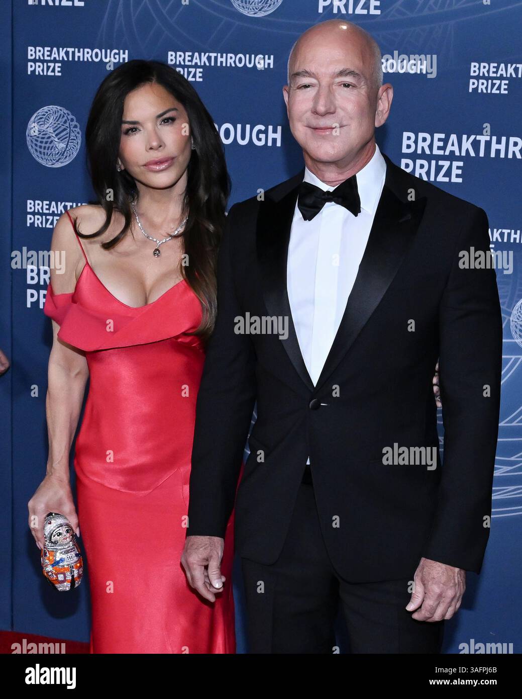 April 5, 2025, Santa Monica, California, USA: Lauren Sanchez and Jeff ...