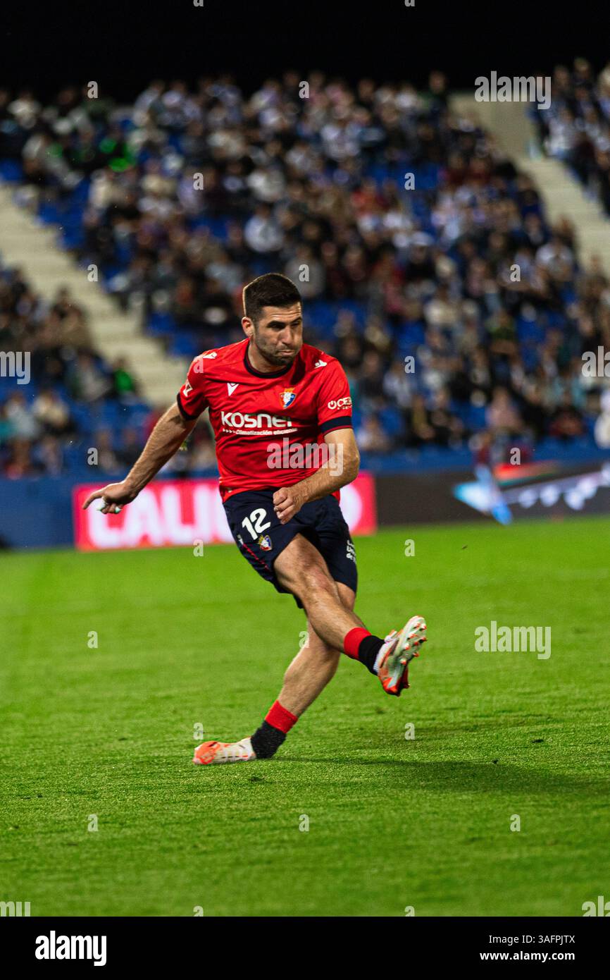 Leganes, Madrid, Spain. 07th Apr 2025. Jesús Areso during CD Leganes ...