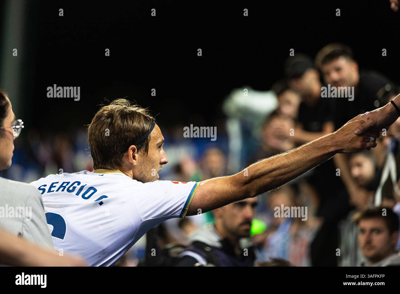 Leganes, Madrid, Spain. 07th Apr 2025. Sergio during CD Leganes and CA ...
