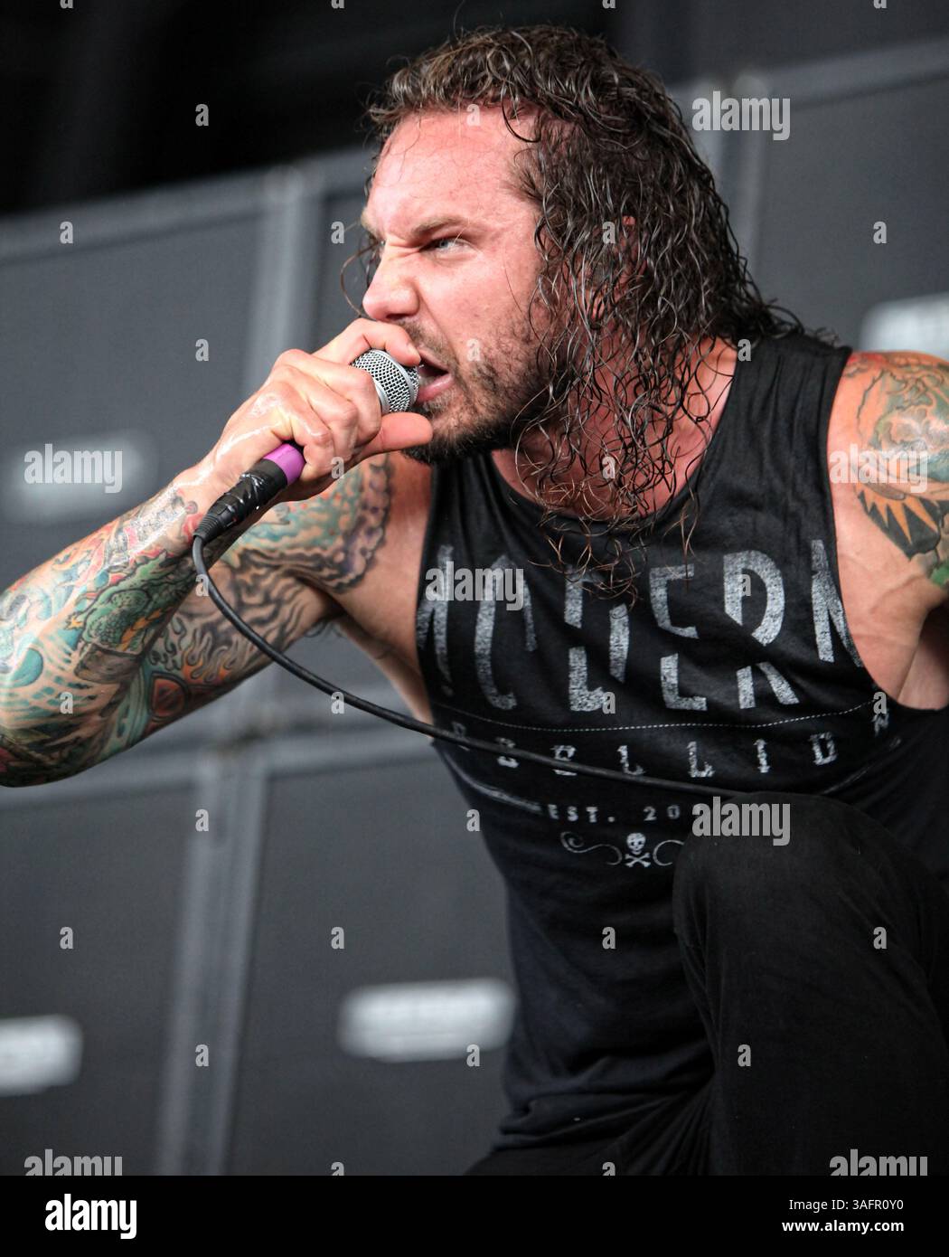 May 07, 2013 - FILE - Lead singer of the metal band As I Lay Dying was ...