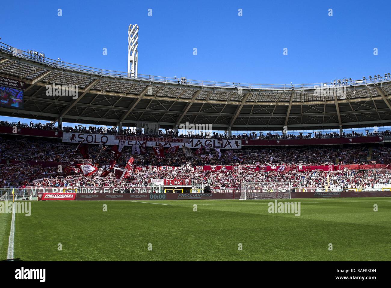 Torino fans show their support during Torino FC vs Hellas Verona FC, 31 ...