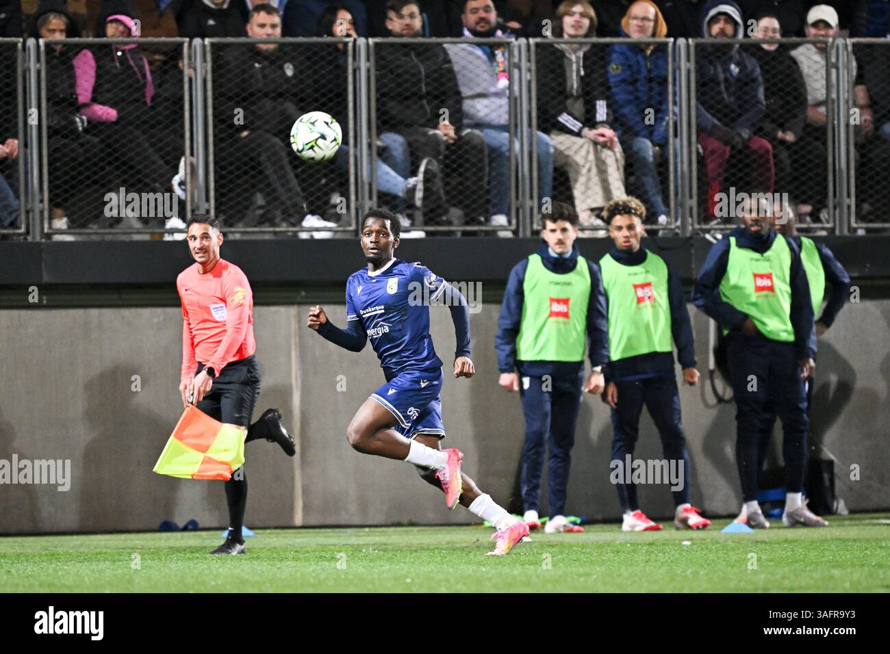 31 Abdoullah BA (usld) during the Ligue 2 BKT match between Dunkerque ...