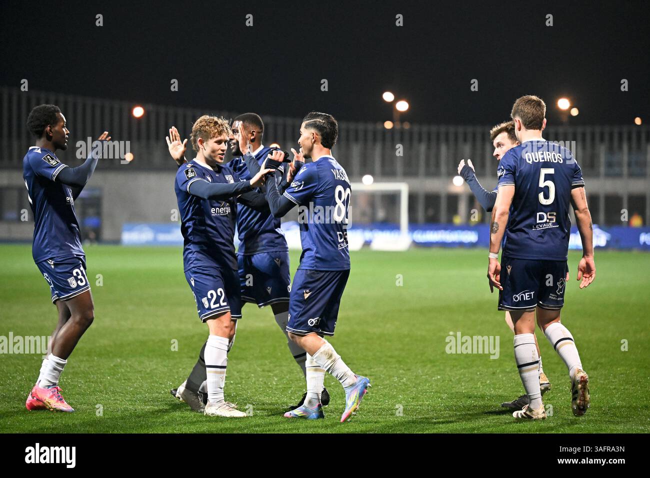 31 Abdoullah BA (usld) - 22 Naatan SKYTTA (usld) during the Ligue 2 BKT ...