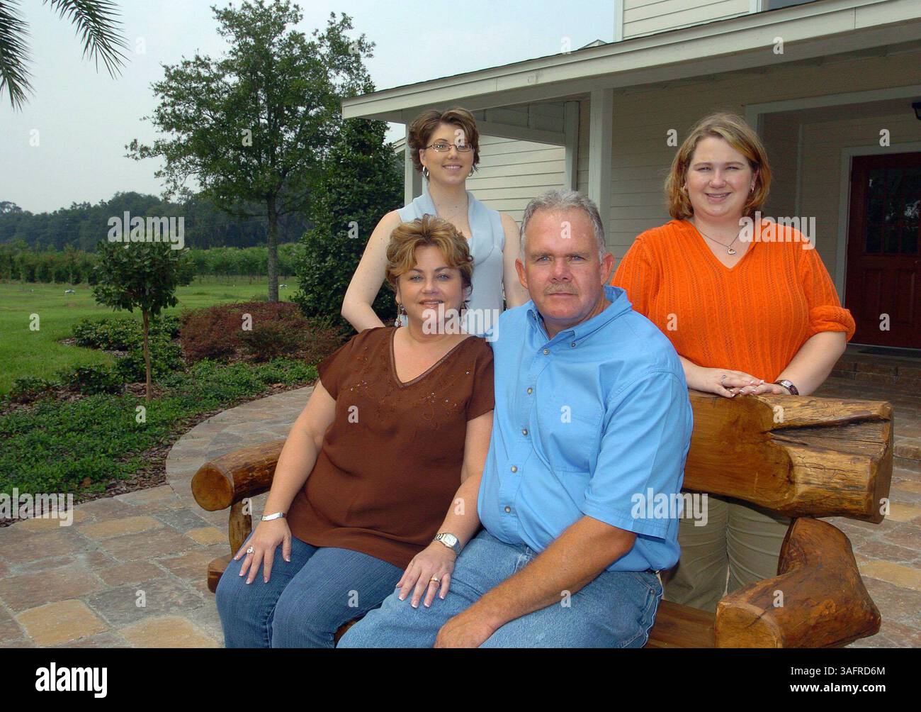 PHOTO: CAPTION 1: [Darby - 09/15/2005).Members of the Faulkner family ...