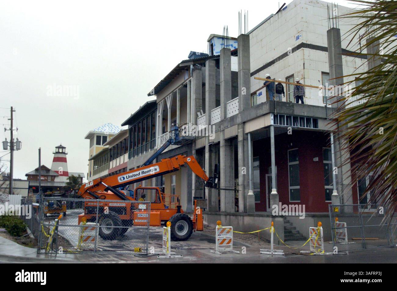 CAPTION 1/30/06 John's Pass, Fla) Photos of ongoing construction of the ...