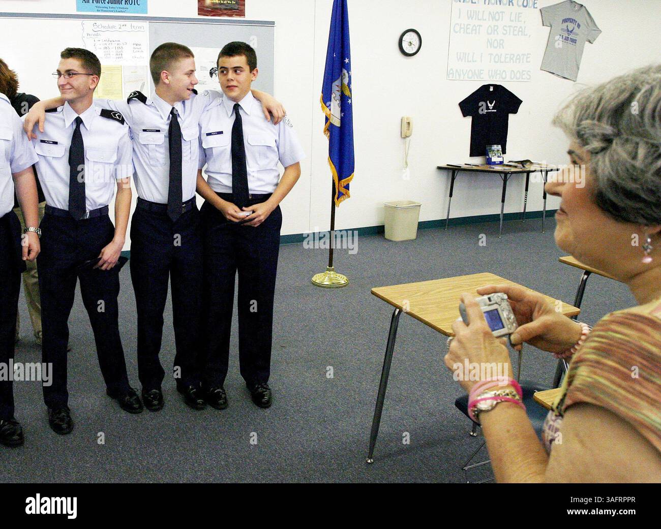 ALL NAMES FROM MAJ. MURRAY Caption: (Left to right) Blake High Air ...