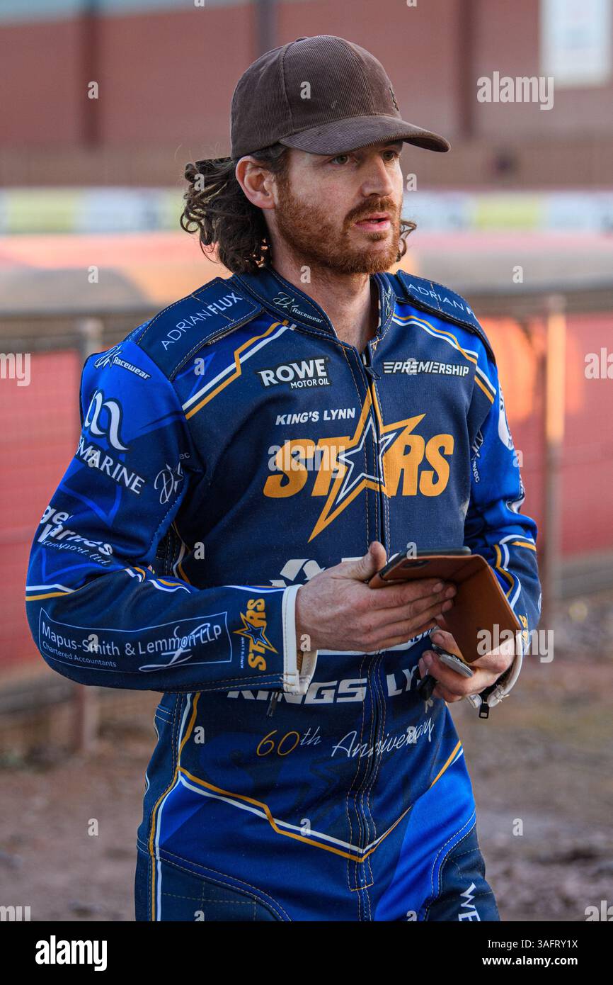 Richard Lawson of Kings Lynn Stars during the Rowe Motor Oil ...