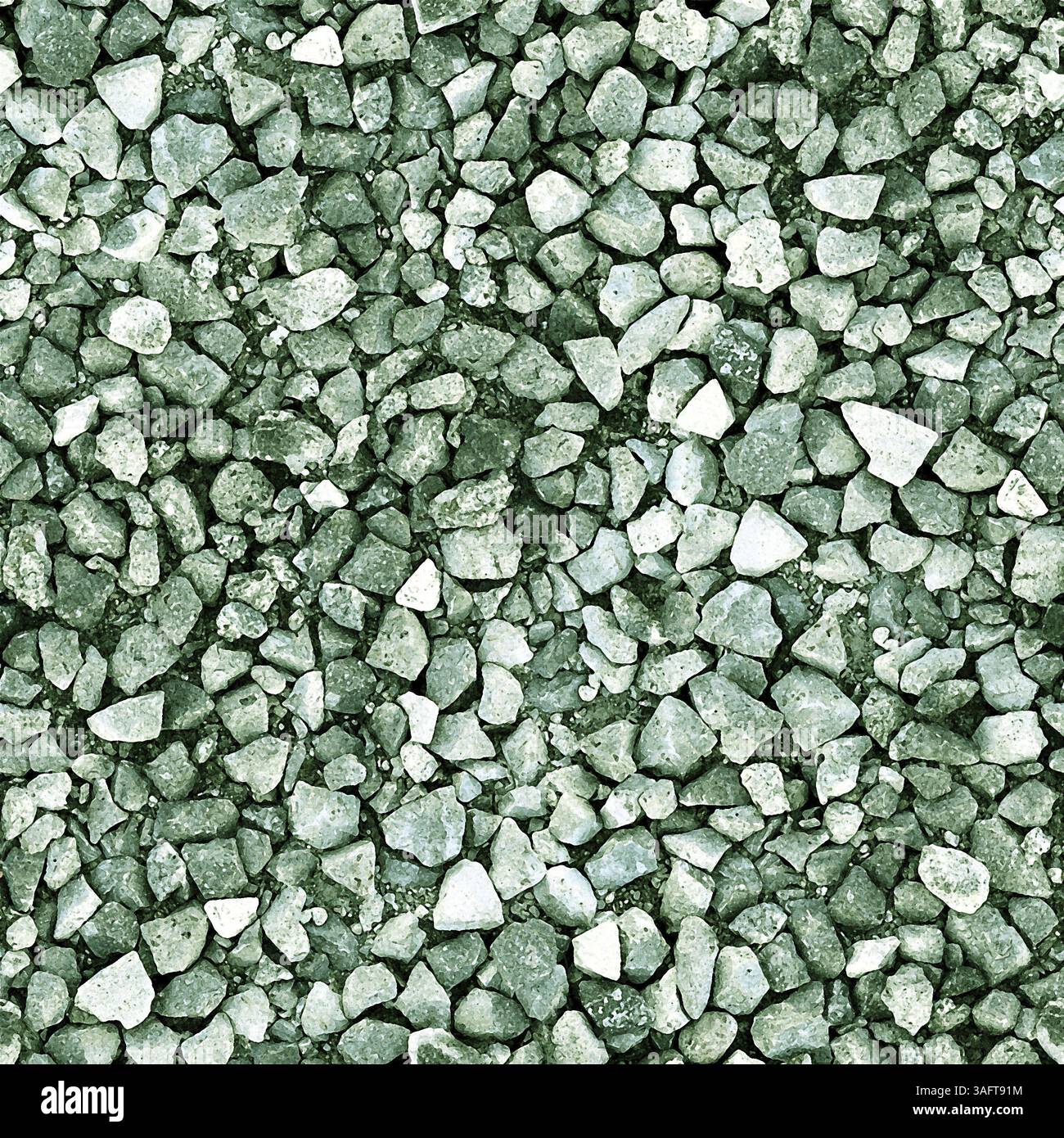 Seamless texture of small green gravel ideal for backgrounds and design ...