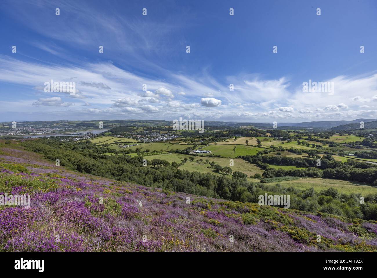 Panoramic view of Conwy Castle, ruins of the medieval castle on the ...