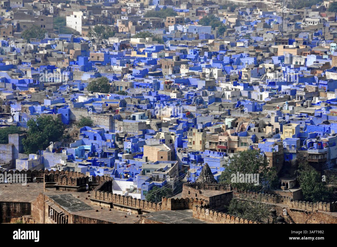 Partial view of Jodhpur, from Mehrangart Fort Jodhpur, Rajasthan, North ...