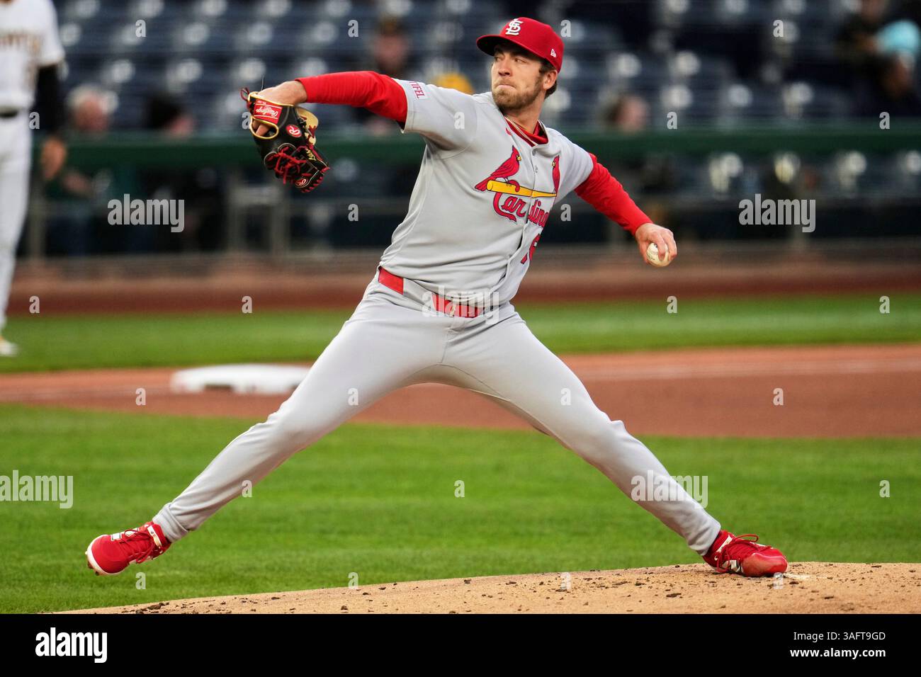 St. Louis Cardinals starting pitcher Matthew Liberatore delivers during ...