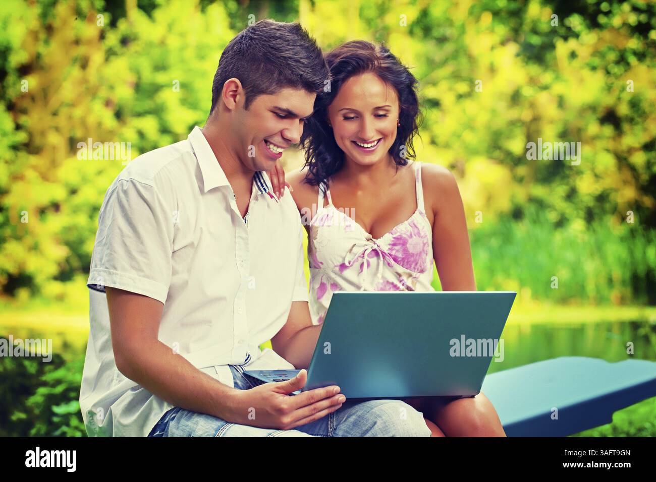 Male technical holding laptop look hi-res stock photography and images ...