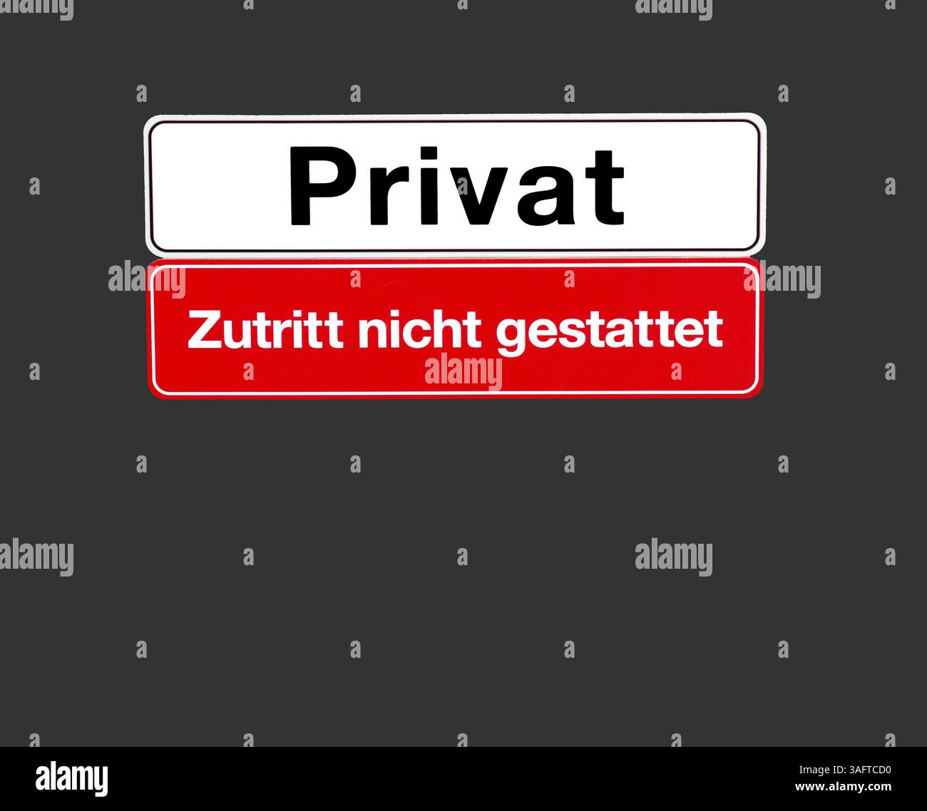 Private Access Not Permitted Stock Photo Alamy