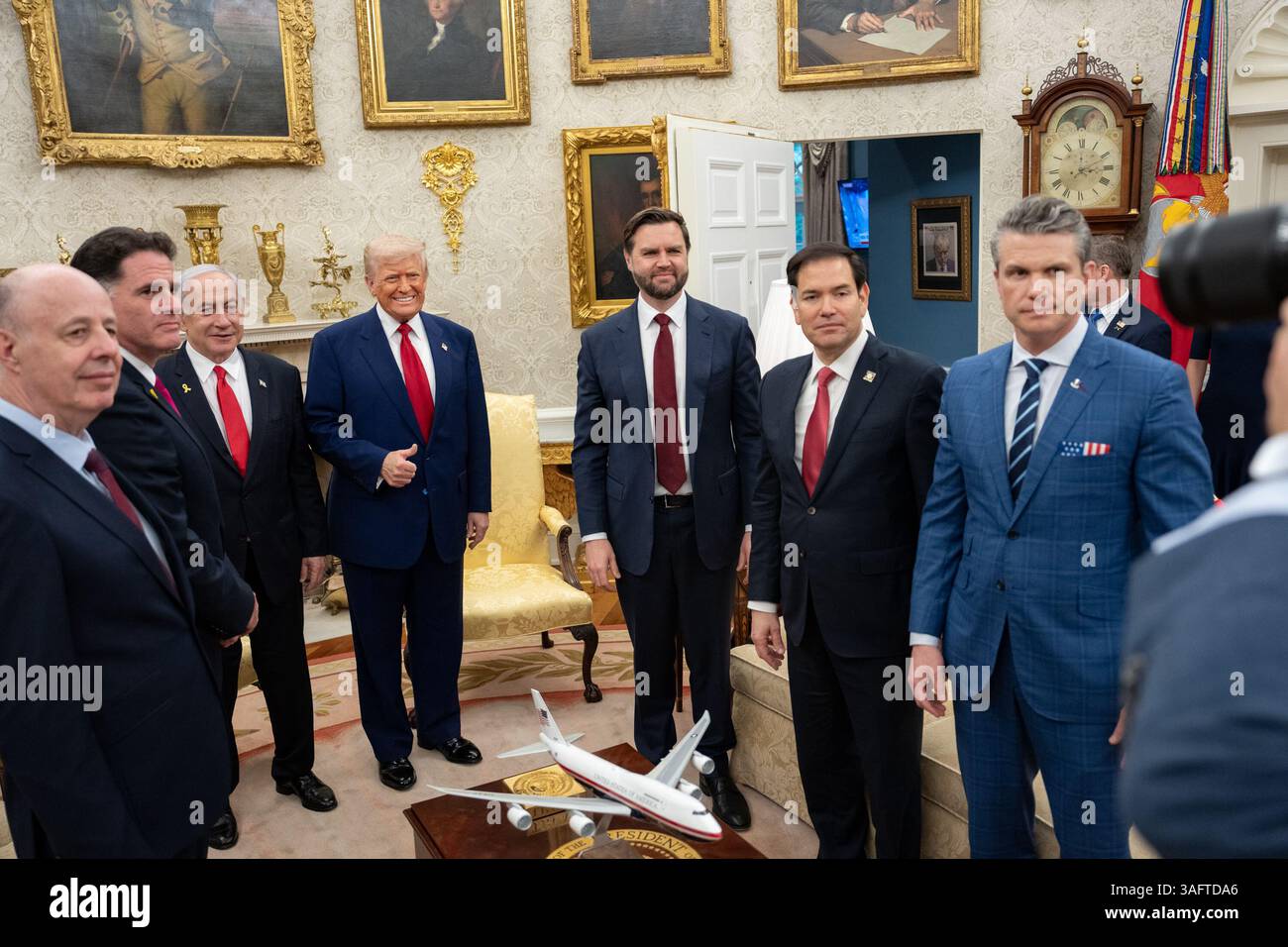 Vice President JD Vance attends a bilateral meeting with President ...