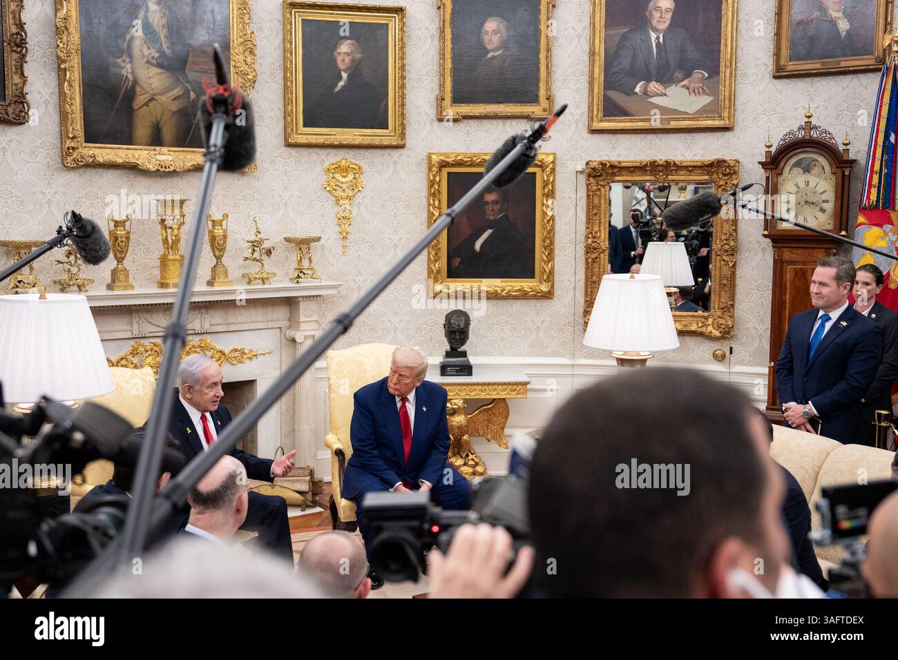 Vice President JD Vance attends a bilateral meeting with President ...