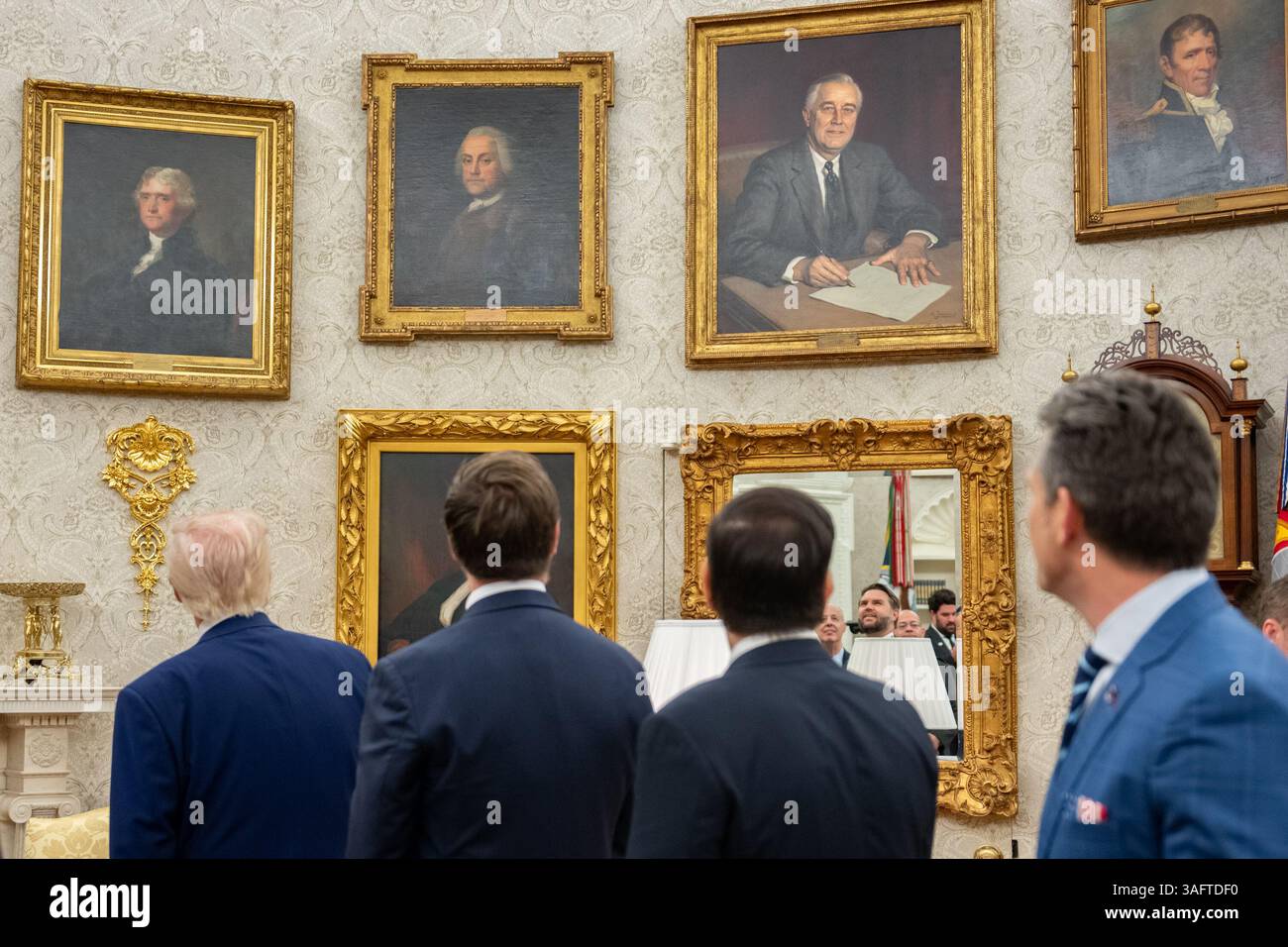 Vice President JD Vance attends a bilateral meeting with President ...