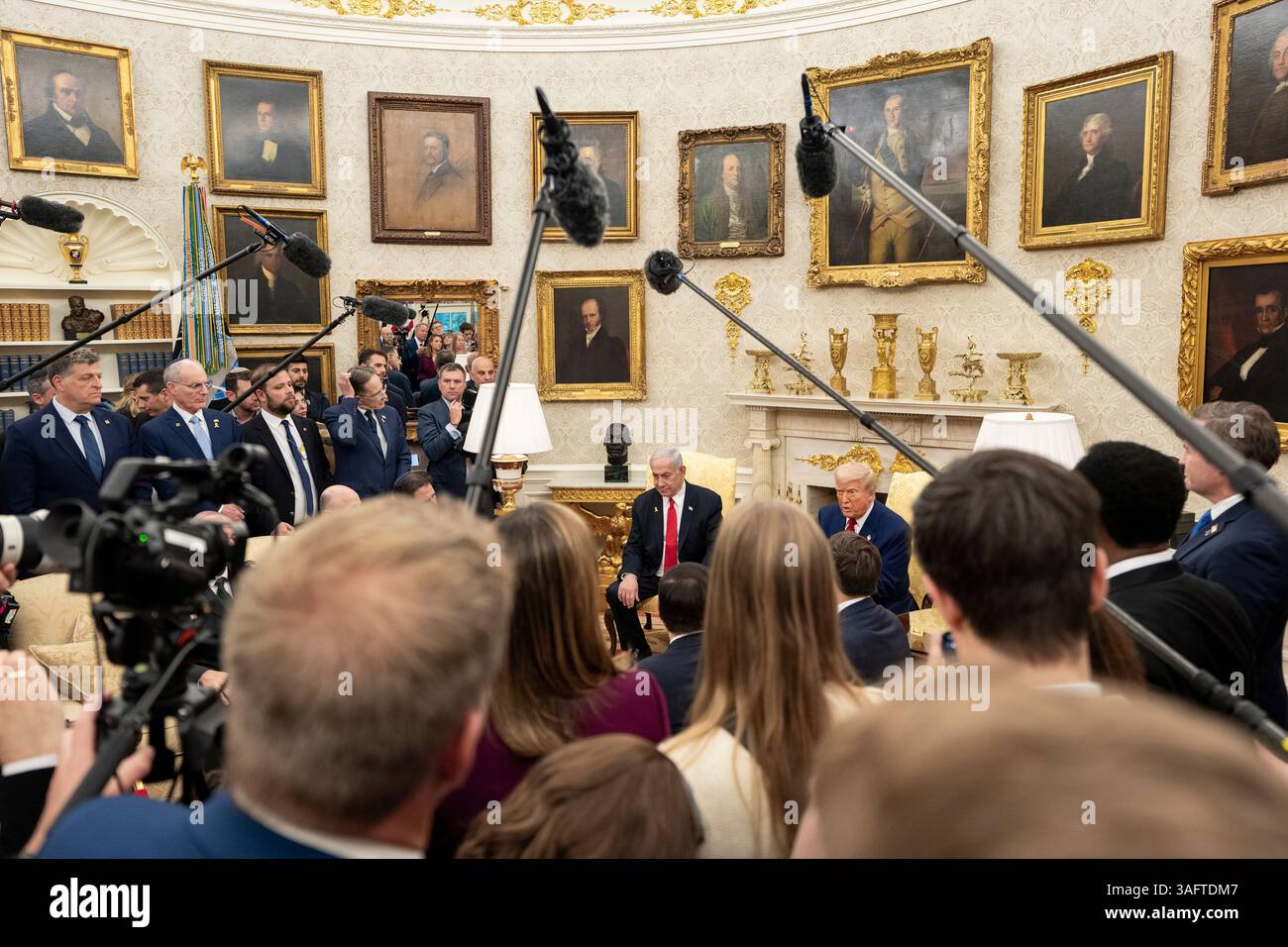 Vice President JD Vance attends a bilateral meeting with President ...