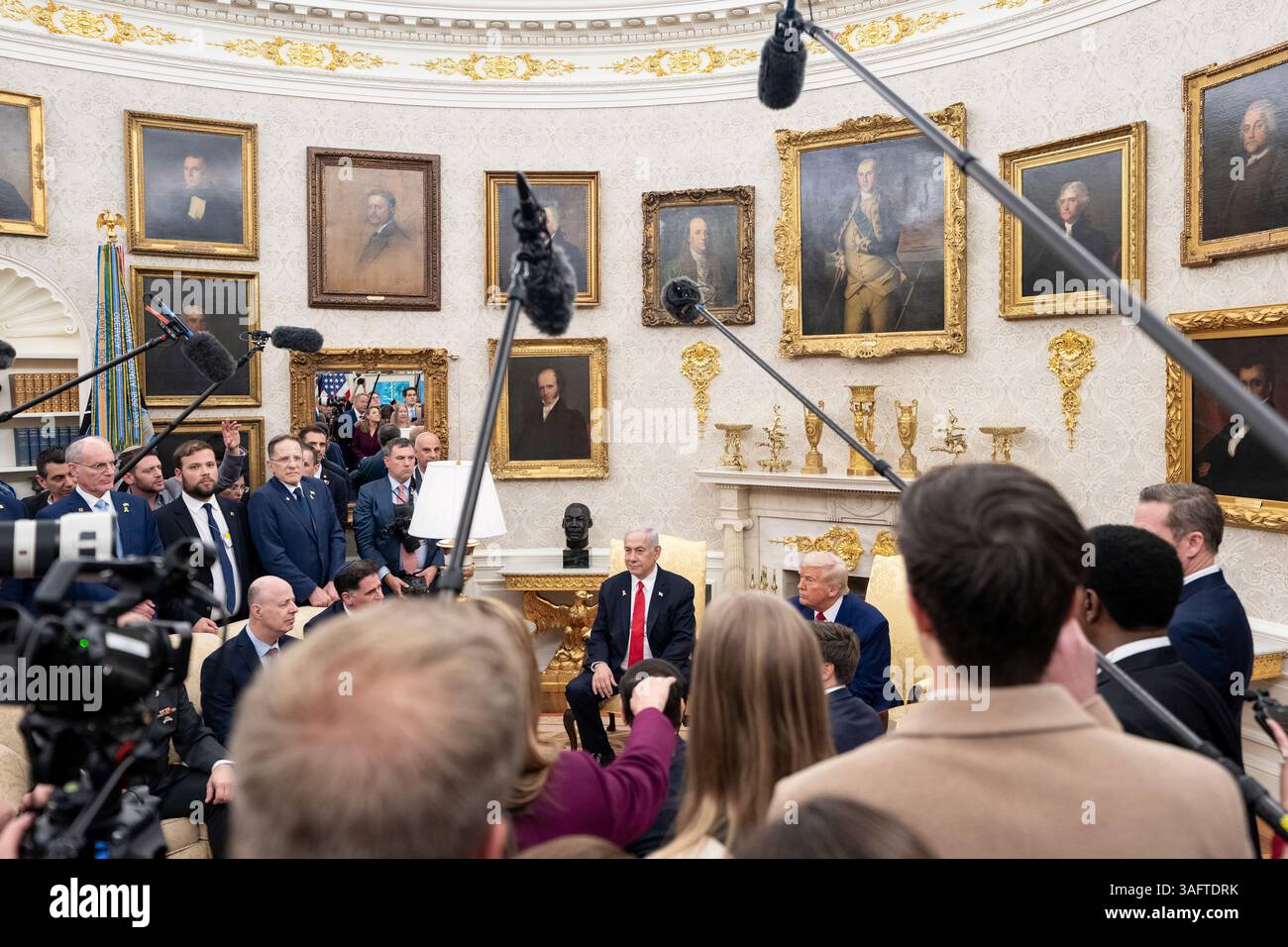 Vice President JD Vance attends a bilateral meeting with President ...